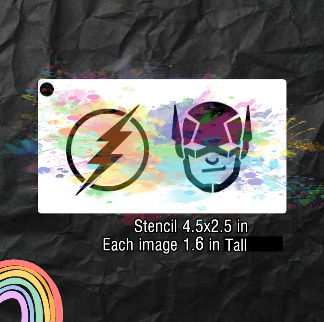 Super Fast Guy Face Painting Stencil - Etsy