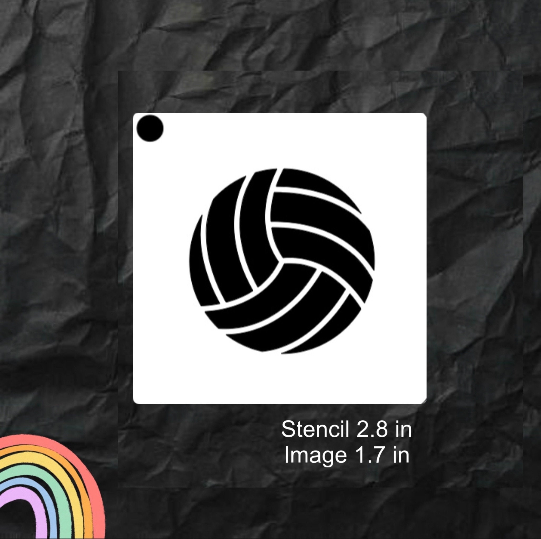 Volleyball Face Painting Stencil - Etsy