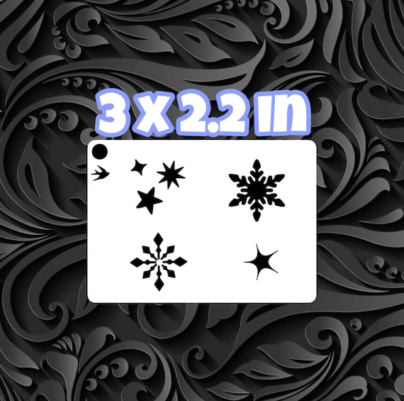Frozen Snowflake Stencils