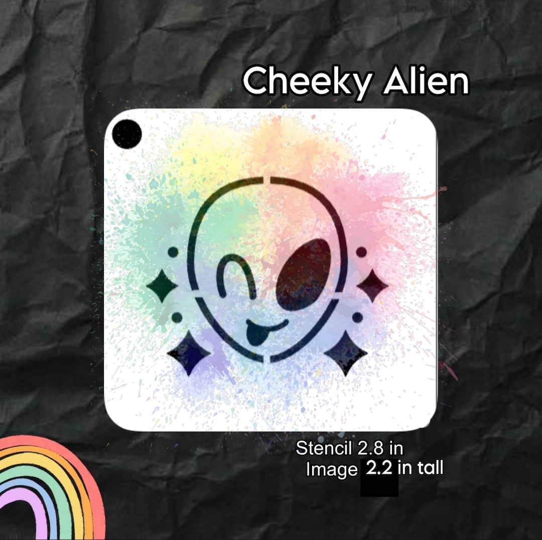 Alien Face Painting Stencil - Etsy