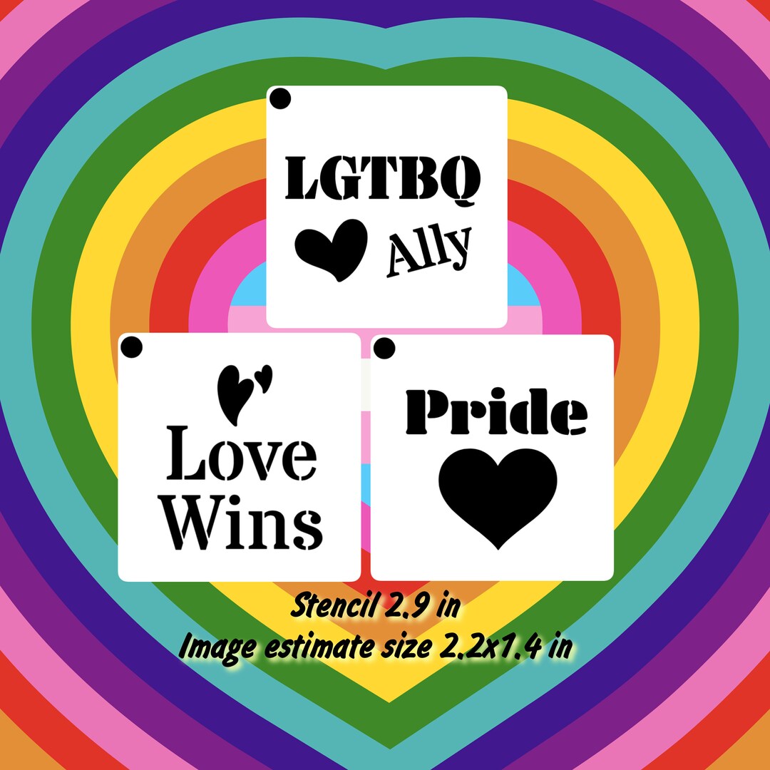 LGBTQ Face Painting Stencils - Etsy