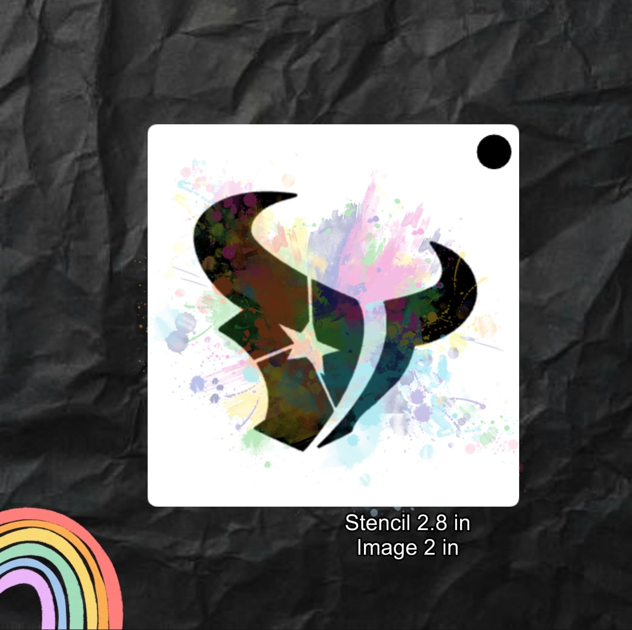 Texas Team Face Painting Stencil - Etsy