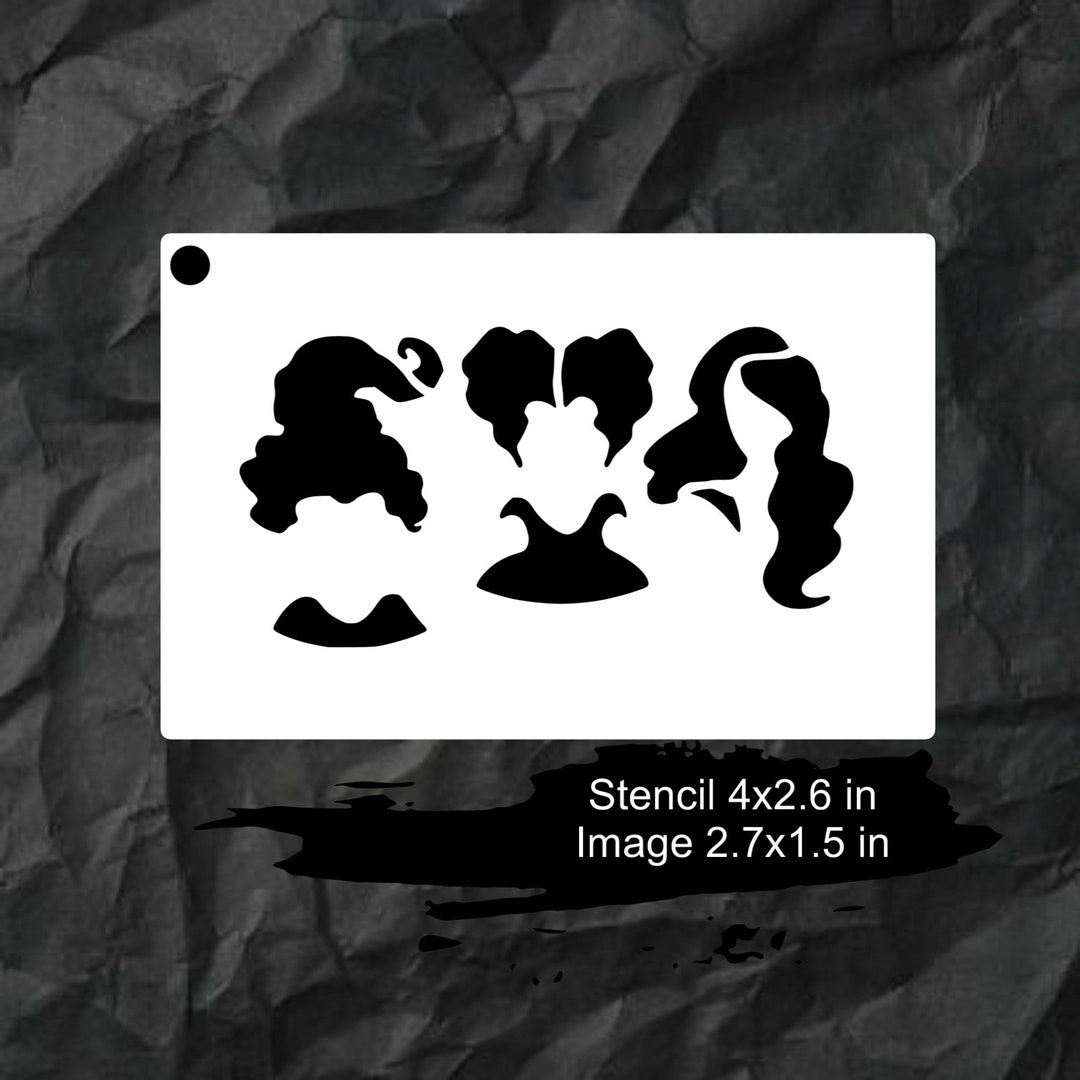 Spooky Sistas Face Painting Stencil - Etsy