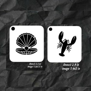 Clam/crawfish Face Painting Stencil - Etsy