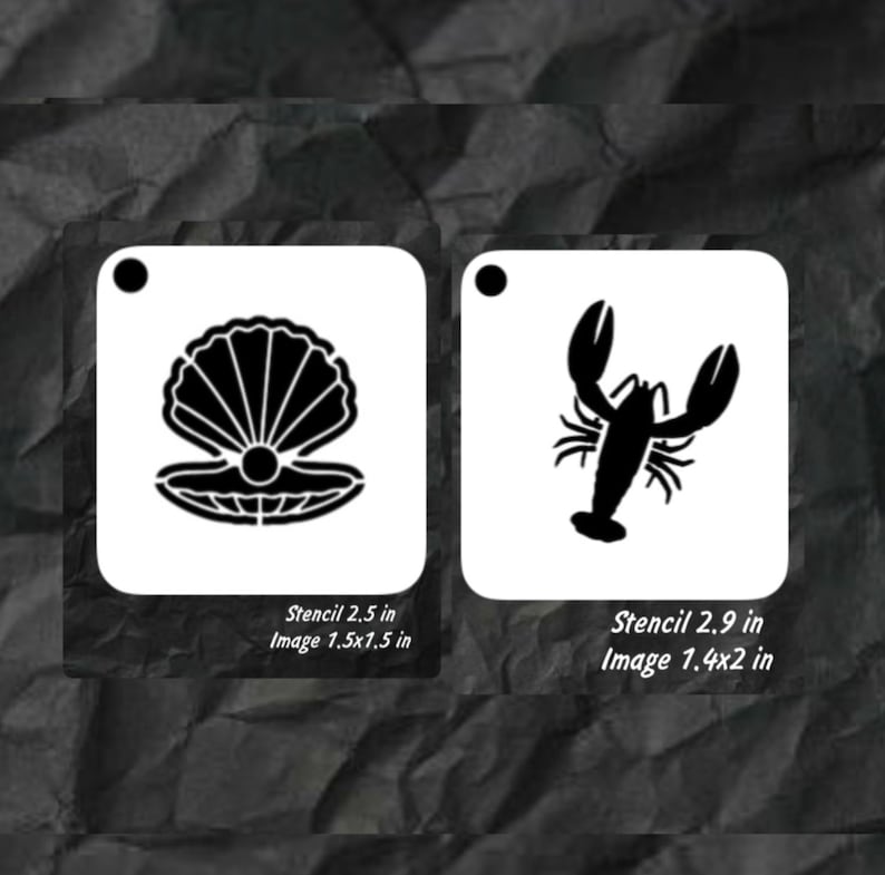 Clam/crawfish Face Painting Stencil - Etsy