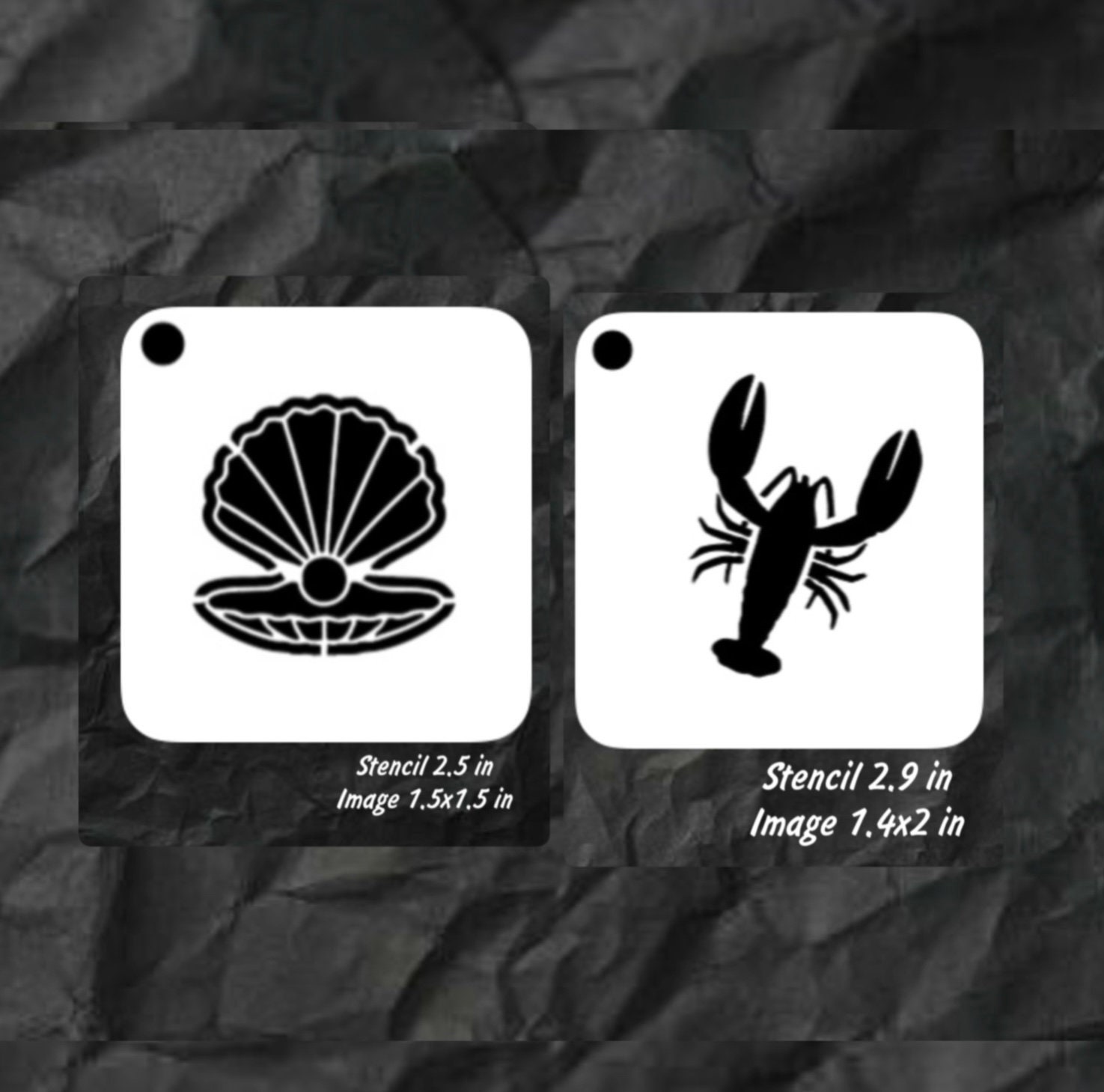 Clam/crawfish Face Painting Stencil - Etsy