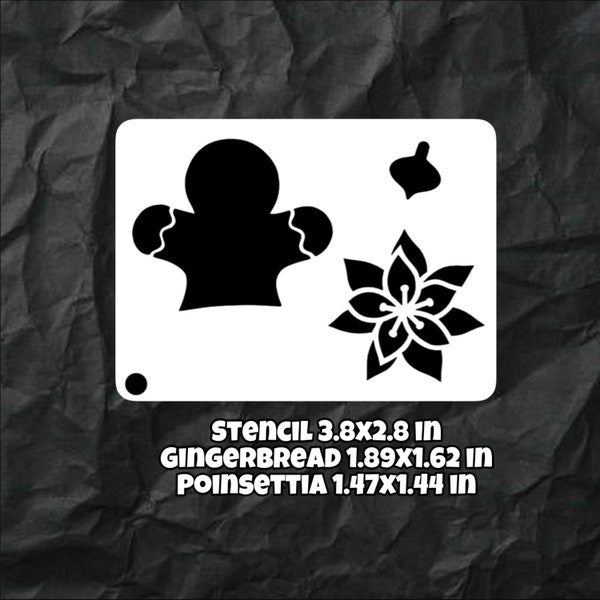 Gingerbread Girl Face Stencil - Etsy