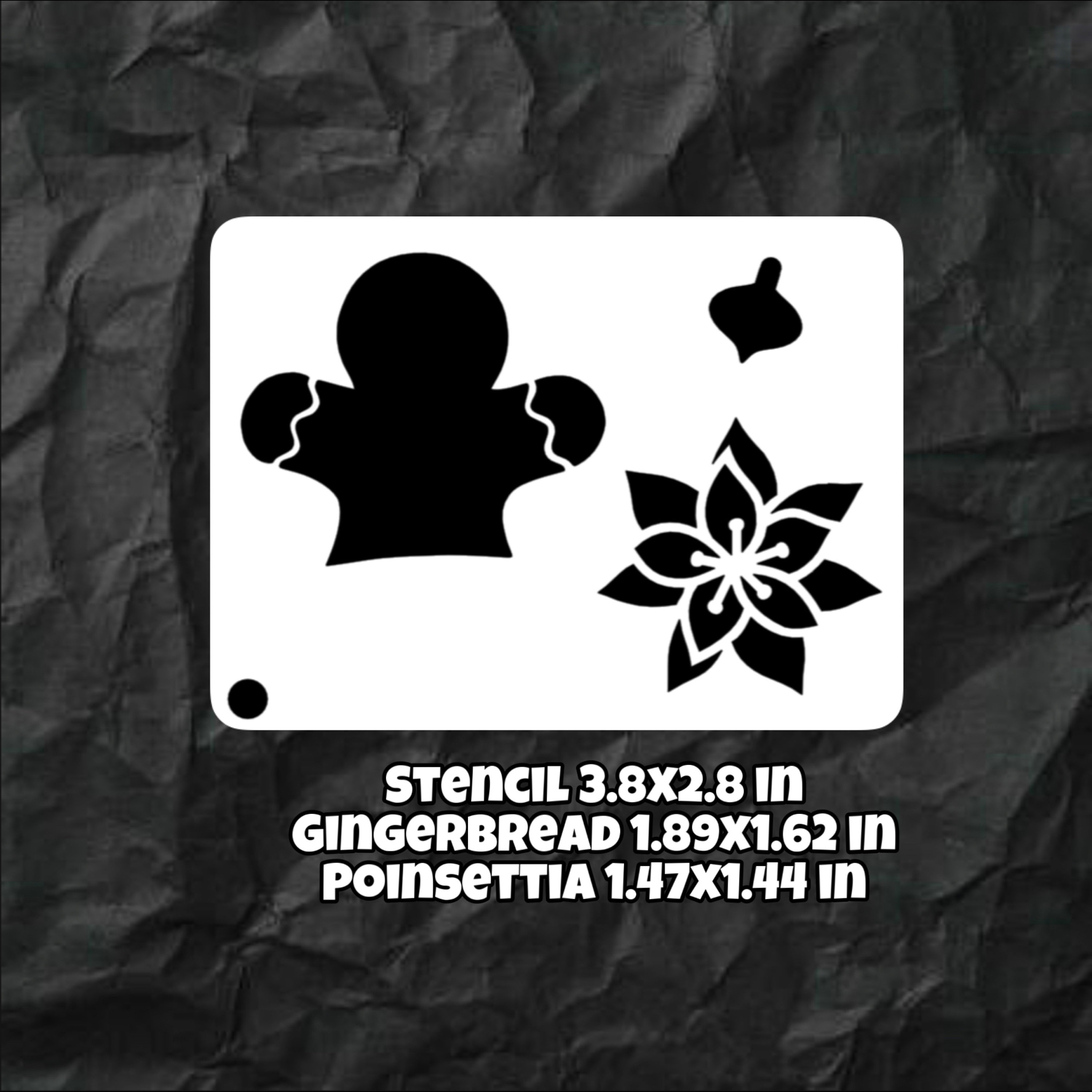 Gingerbread Face Painting Stencil - Etsy