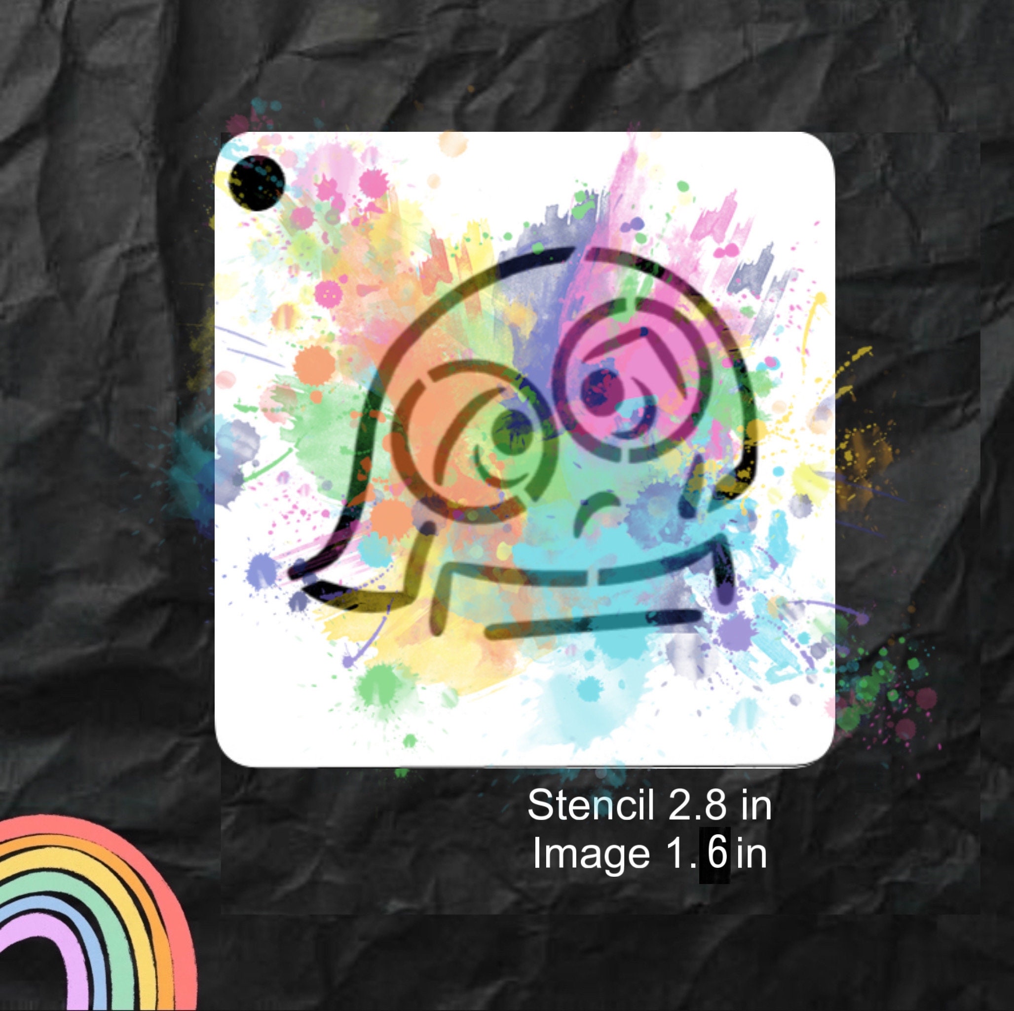 Sad Face Painting Stencil - Etsy