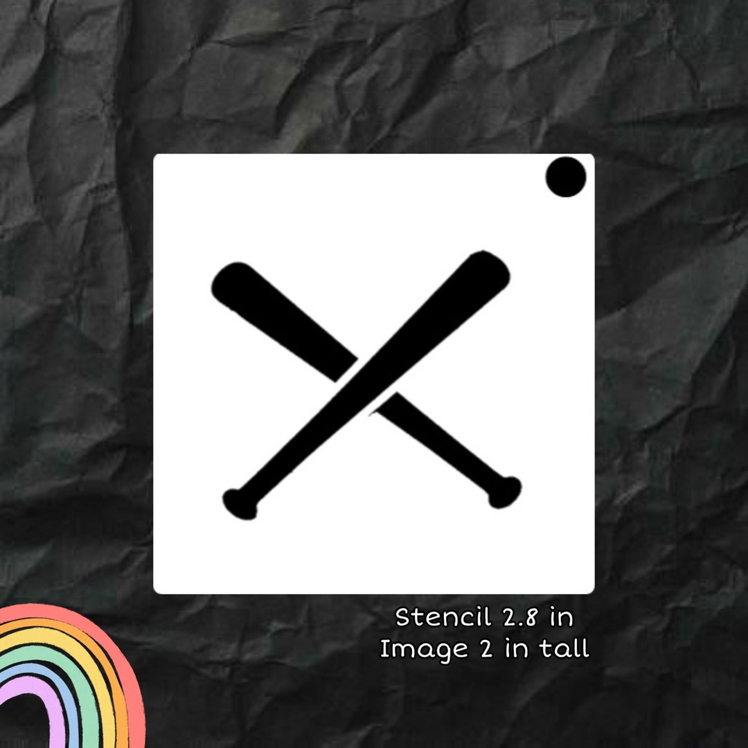 Baseball Bat Face Painting Stencil - Etsy