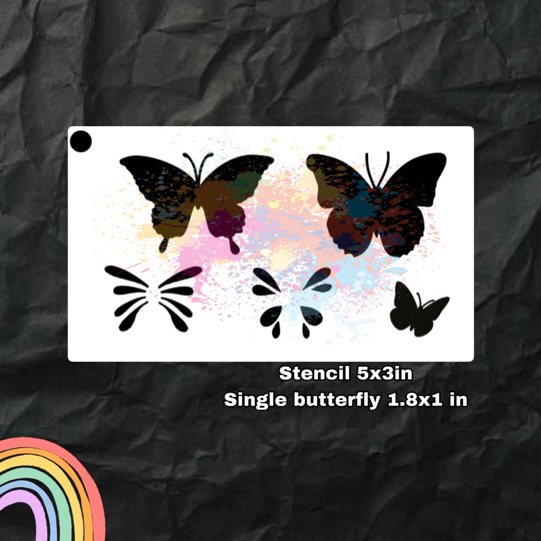 Fancy Butterfly Face Painting Stencil - Etsy