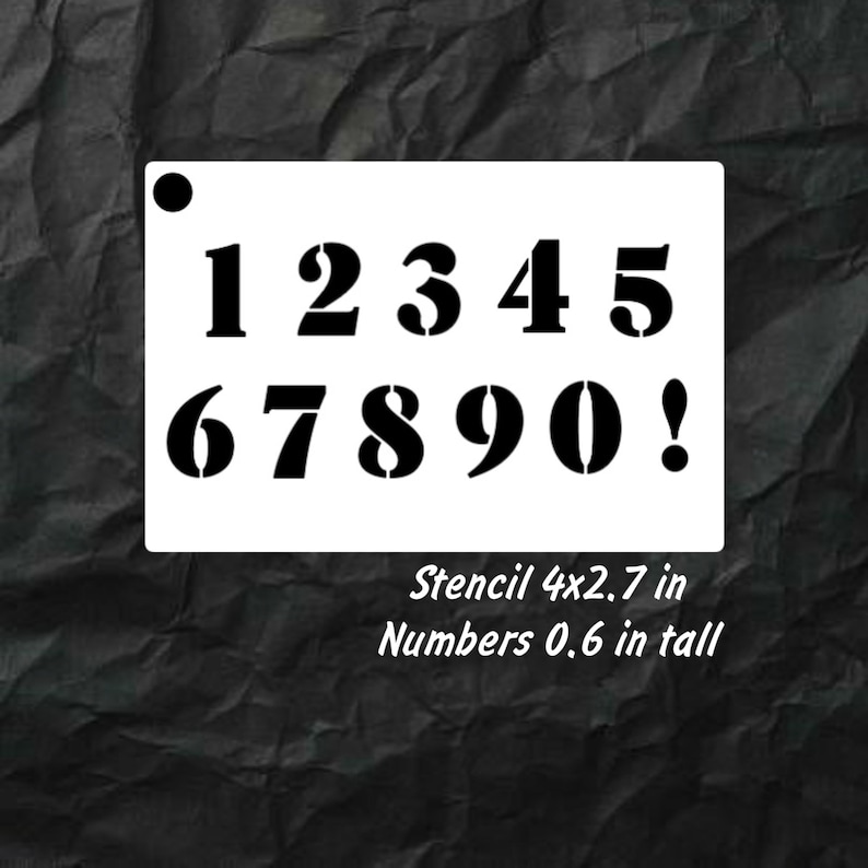 Numeric Face Painting Stencil - Etsy