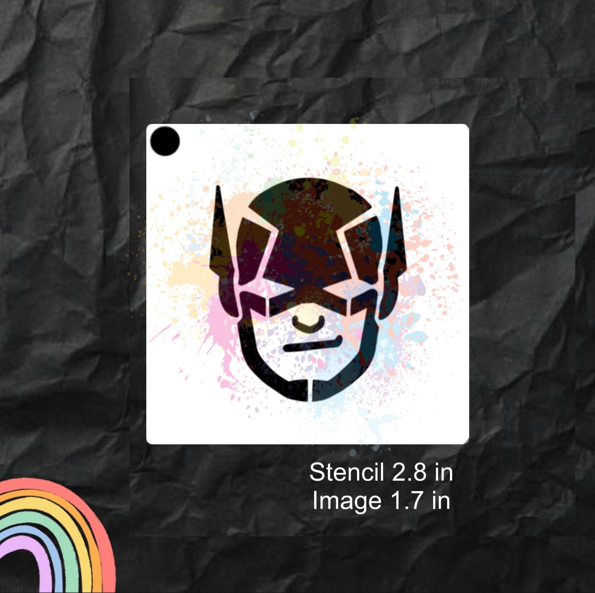 Fast Hero Face Painting Stencil - Etsy