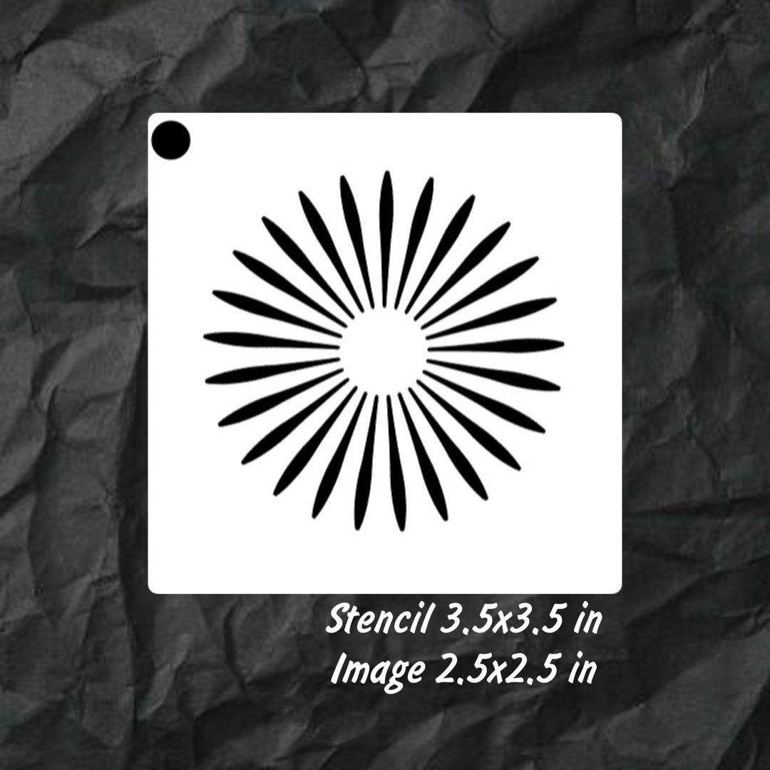 Graffiti Sunburst Background Face Painting Stencil - Etsy