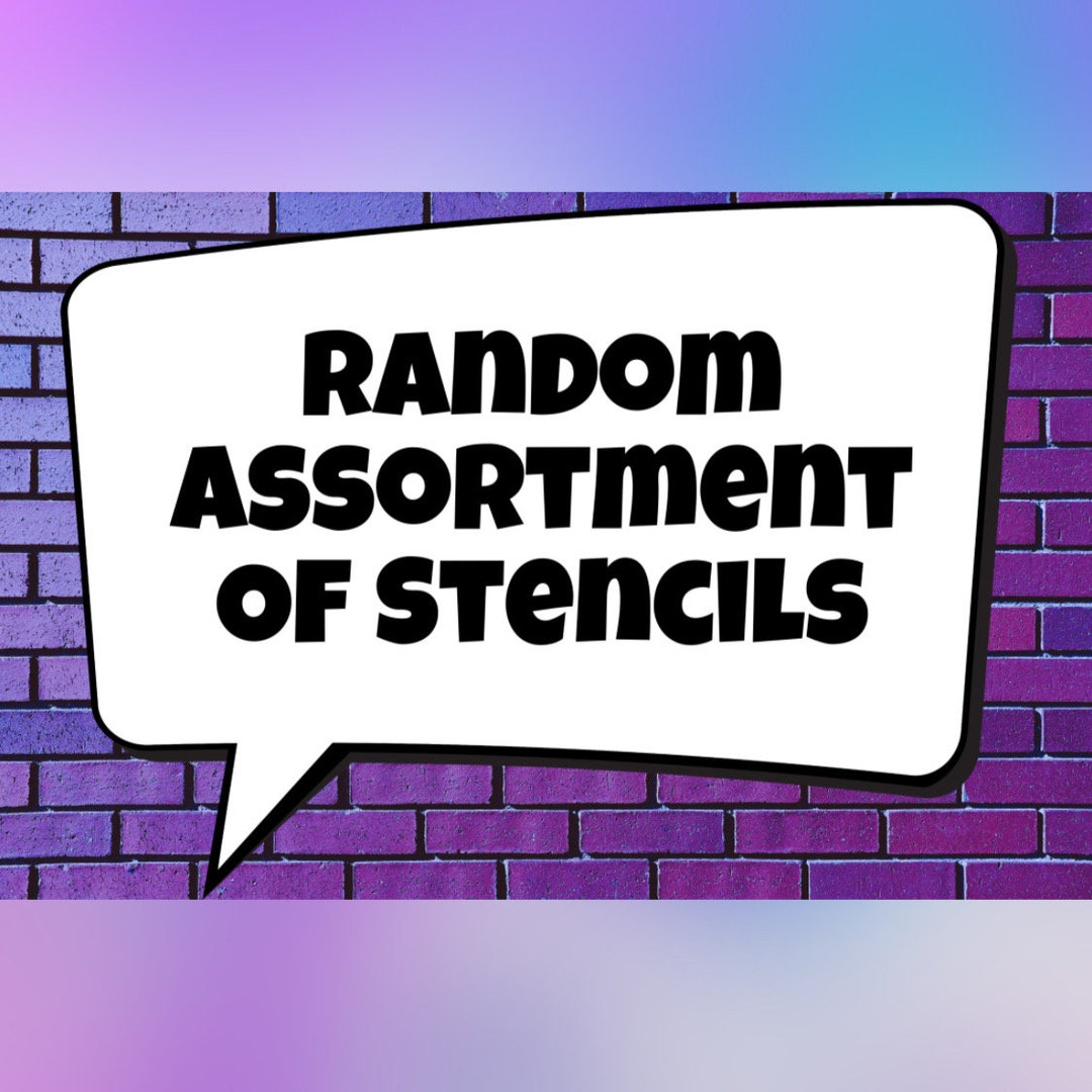 Random Assortment of Stencils - Etsy