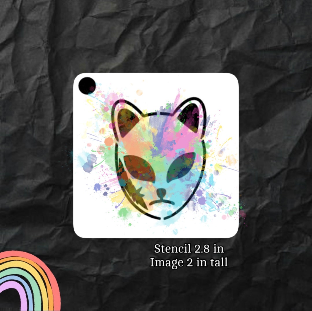 Fox Scar Face Painting Stencil - Etsy