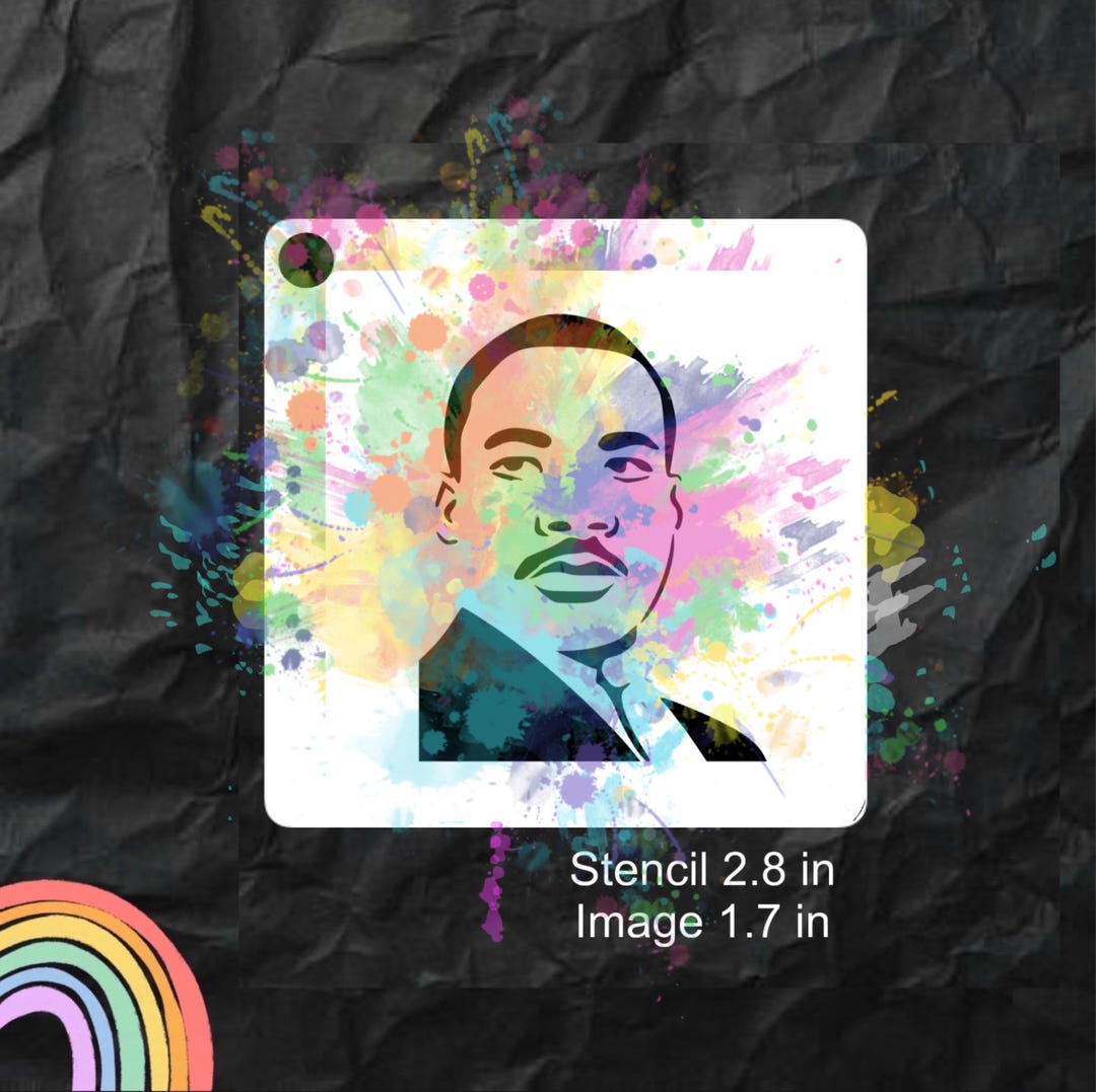 Martin Luther King Face Painting Stencil - Etsy