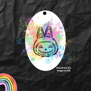 Plush Cheeky Monster Face Painting Stencil - Etsy