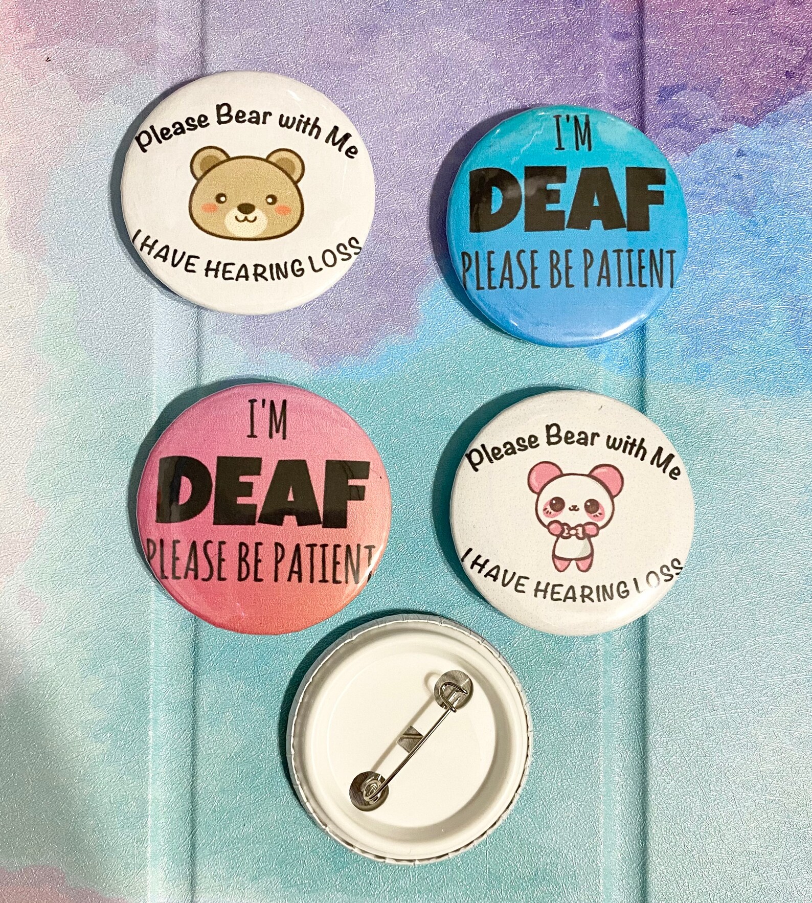 Deaf/hearing Loss Button Pins - Etsy India
