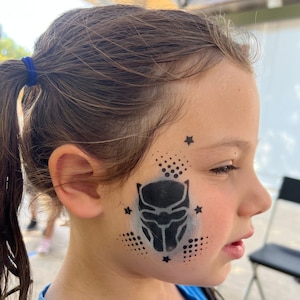 Panther Face Painting Stencil - Etsy
