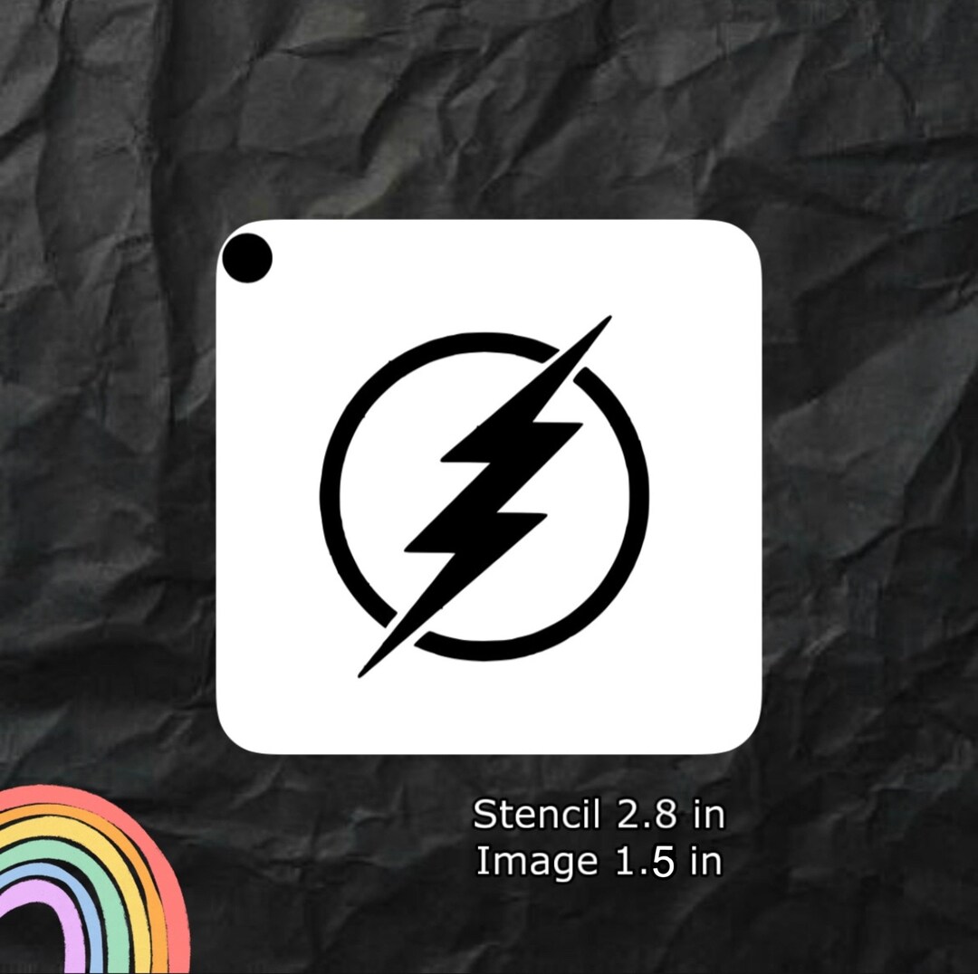 Fast Hero Symbol Face Painting Stencil - Etsy