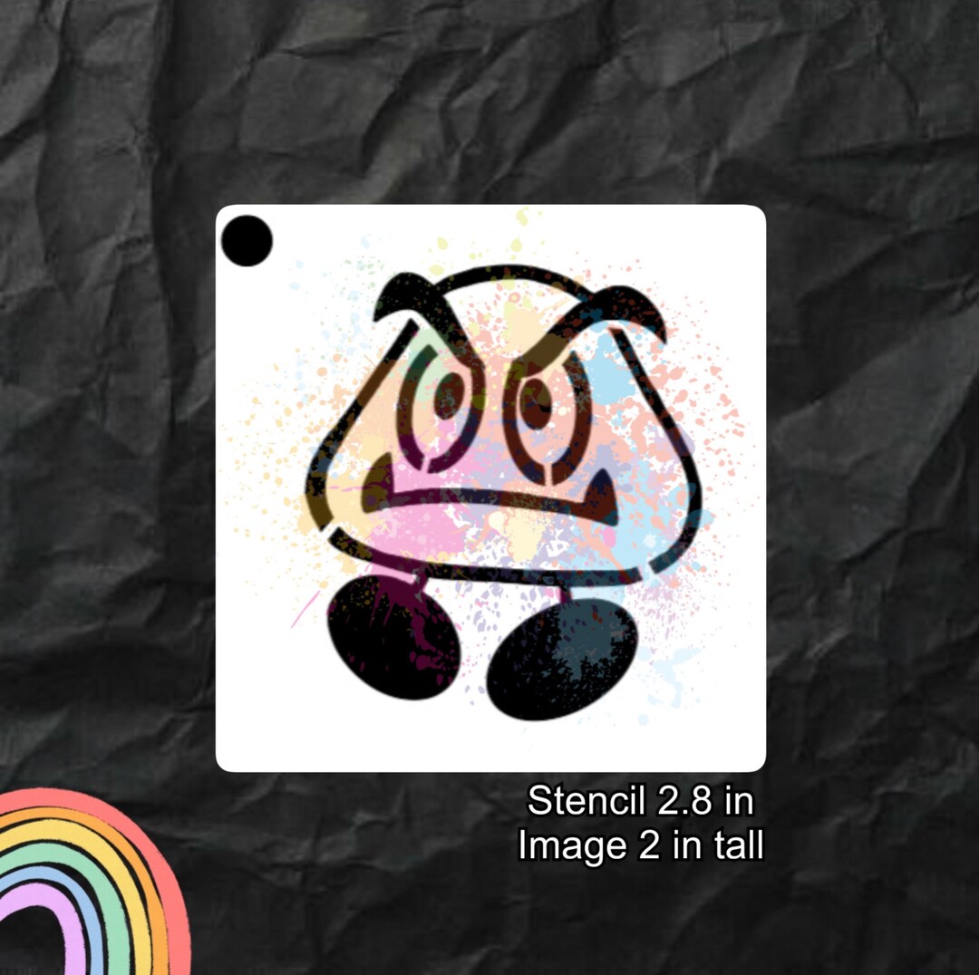 Short Enemy Face Paint Stencil - Etsy