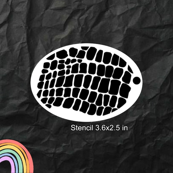 Reptile Face Stencil - Etsy