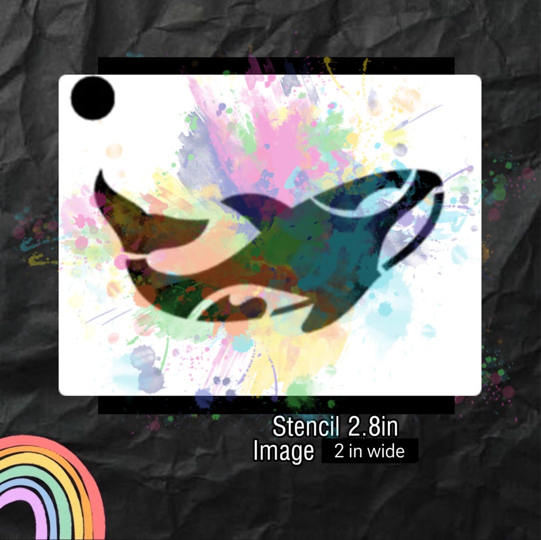 Orca Face Paint Stencil - Etsy