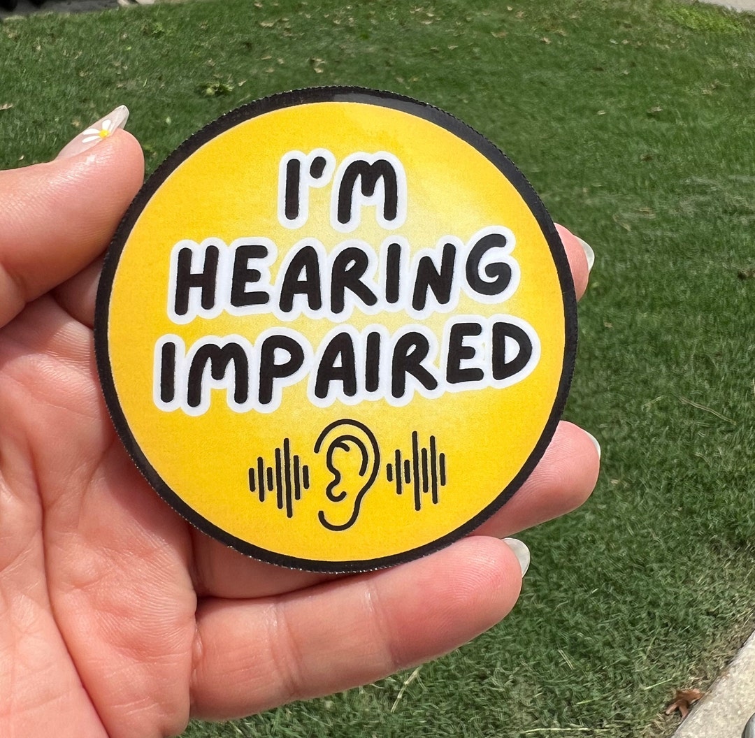 Hearing Impaired 3 Inch Stickers - Etsy Australia