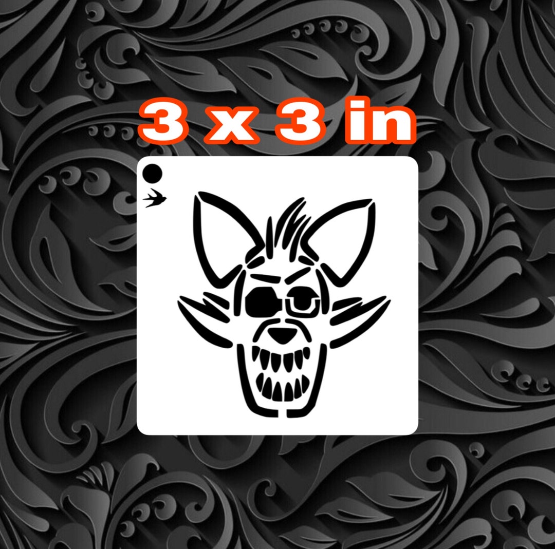 Scary Fox Face Painting Stencil - Etsy