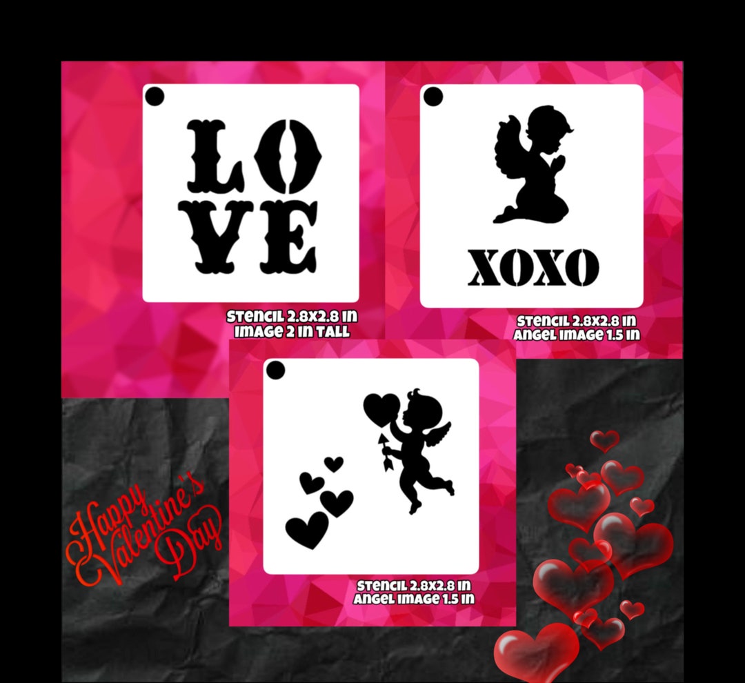 Valentine Face Painting Stencil - Etsy