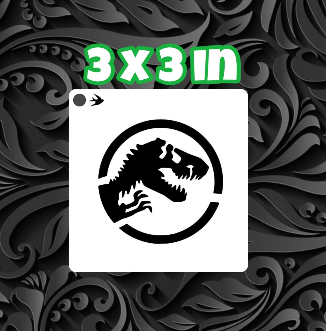 T-rex Round Face Painting Stencil - Etsy