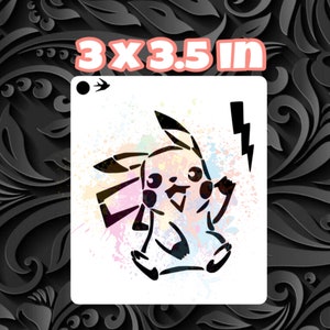 Pika Pika Face Painting Stencil - Etsy