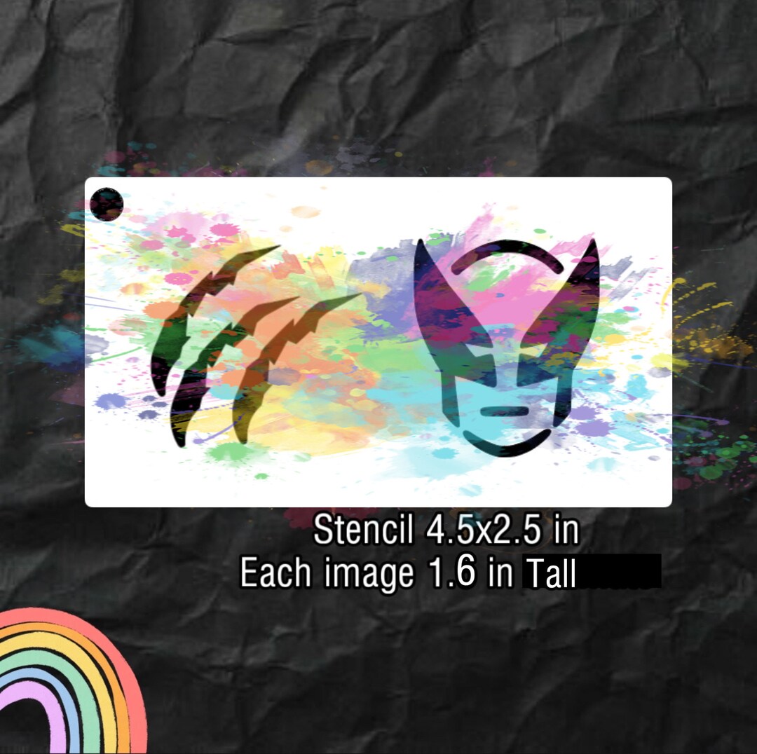 Super W Hero Face Painting Stencil - Etsy