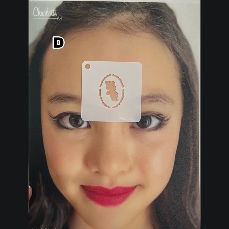 Princess Gem Face Painting Stencil - Etsy