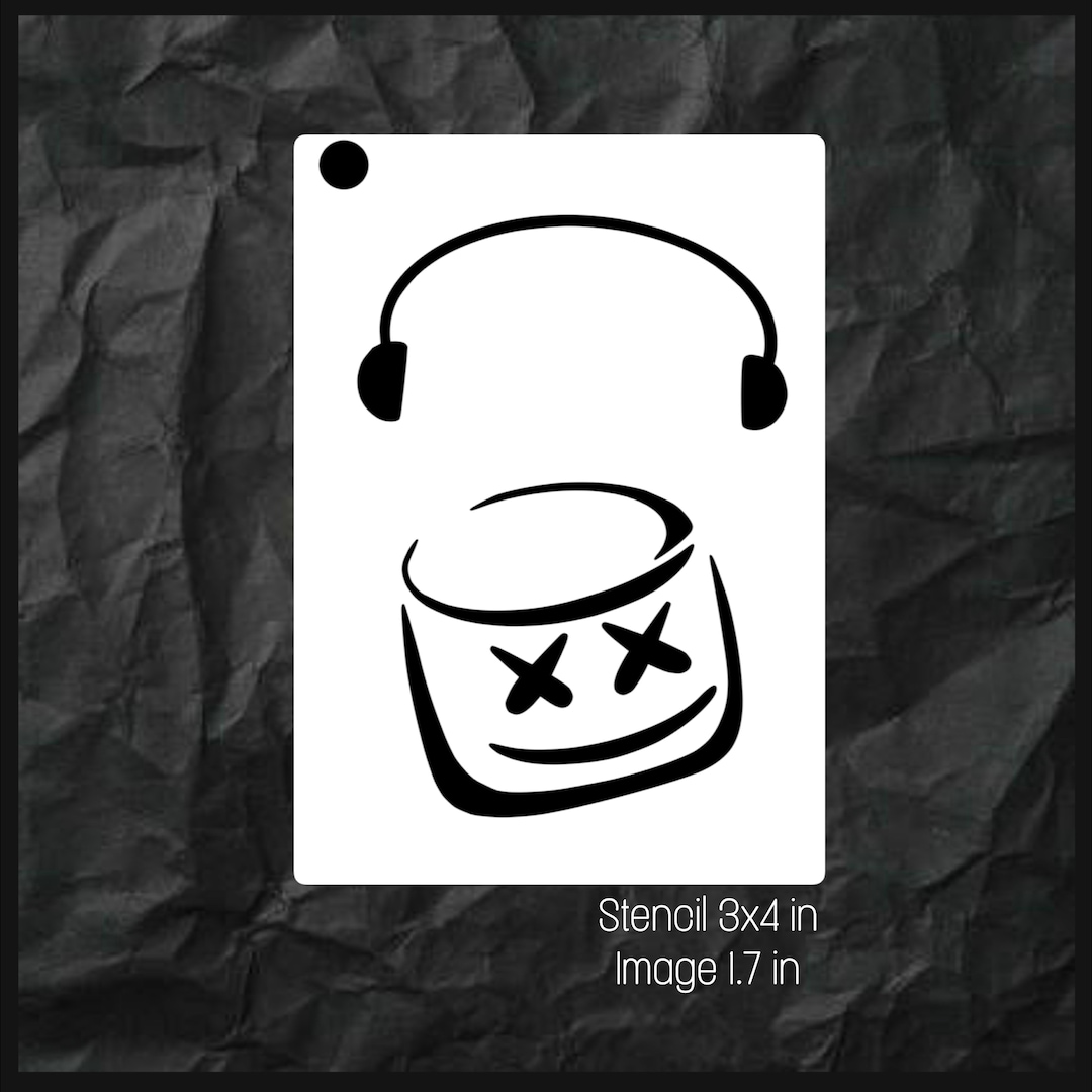 Marshmallow Face Painting Stencil - Etsy