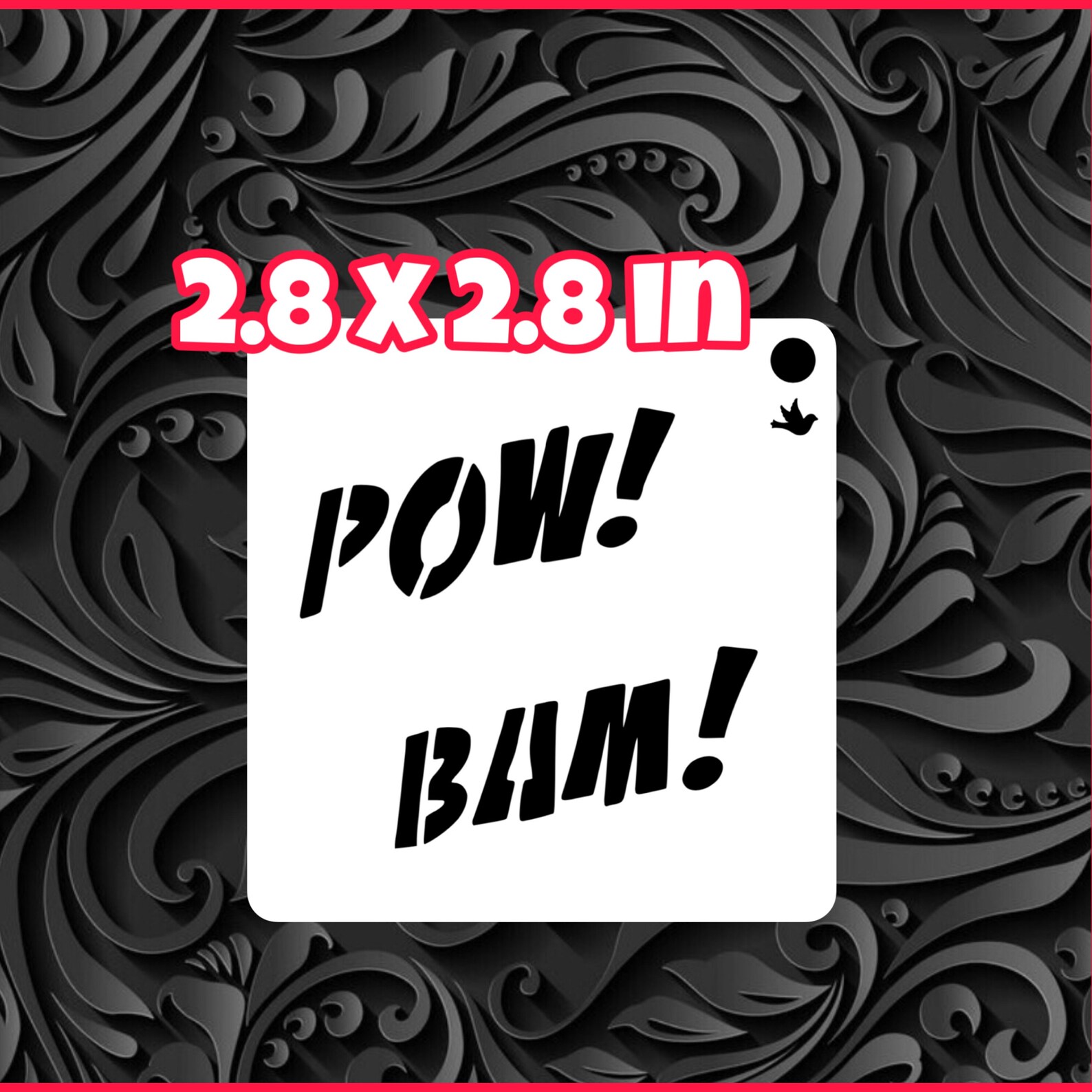 POW Face Painting Stencil - Etsy