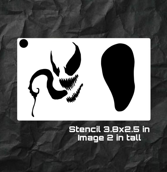 Alien Monster Face Painting Stencil - Etsy