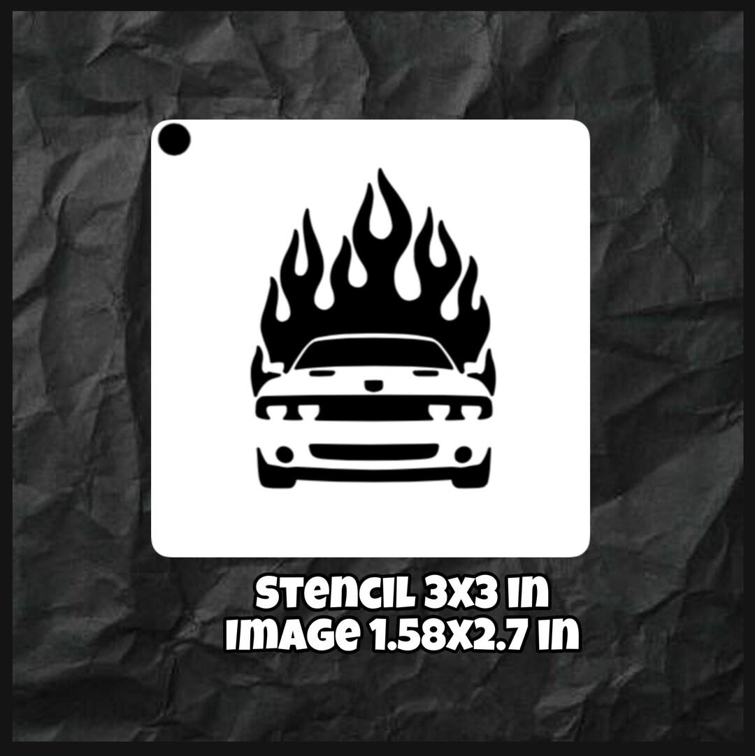 Muscle Car Face Painting Stencil - Etsy
