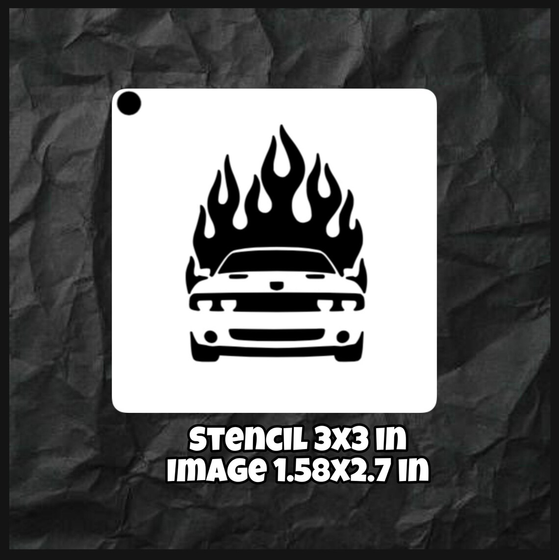 Muscle Car Face Painting Stencil | Etsy