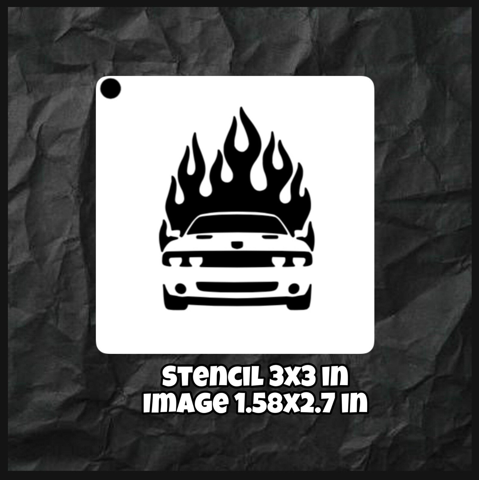 Muscle Car Face Painting Stencil | Etsy