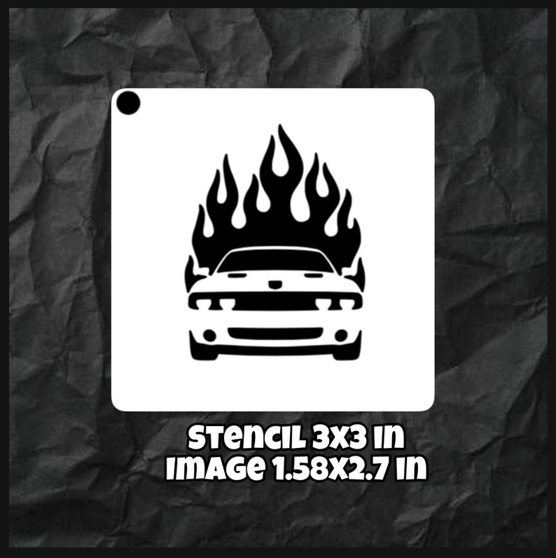 Muscle Car Face Painting Stencil - Etsy