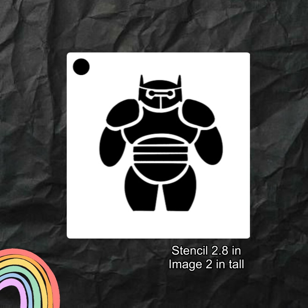 Flying Robot Hero Face Painting Stencil - Etsy