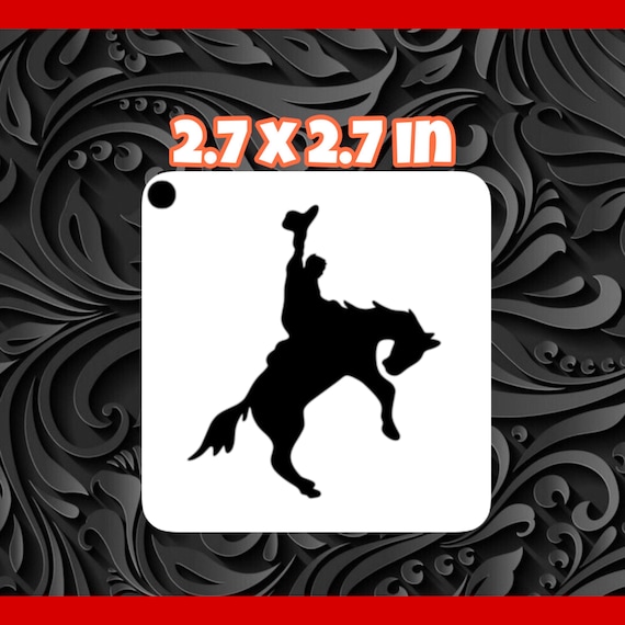 Rodeo Rider Face Painting Stencil - Etsy