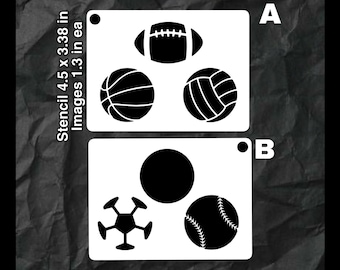 VOLLEYBALL Face Painting Stencil mini - Etsy