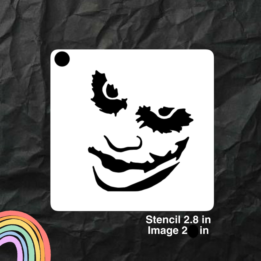 Jester Face Painting Stencil - Etsy