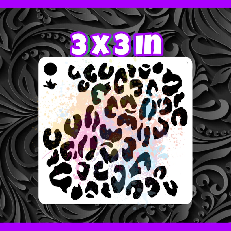 Leopard Makeup Stencil - Etsy