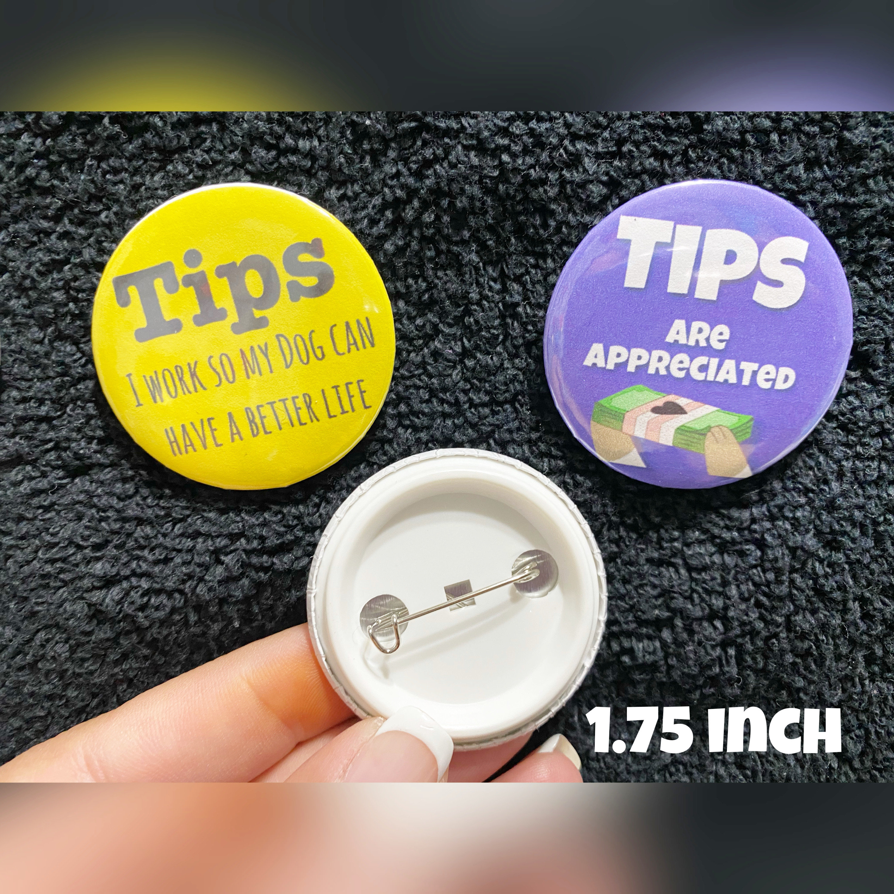 TIPS Button Pinback | Etsy