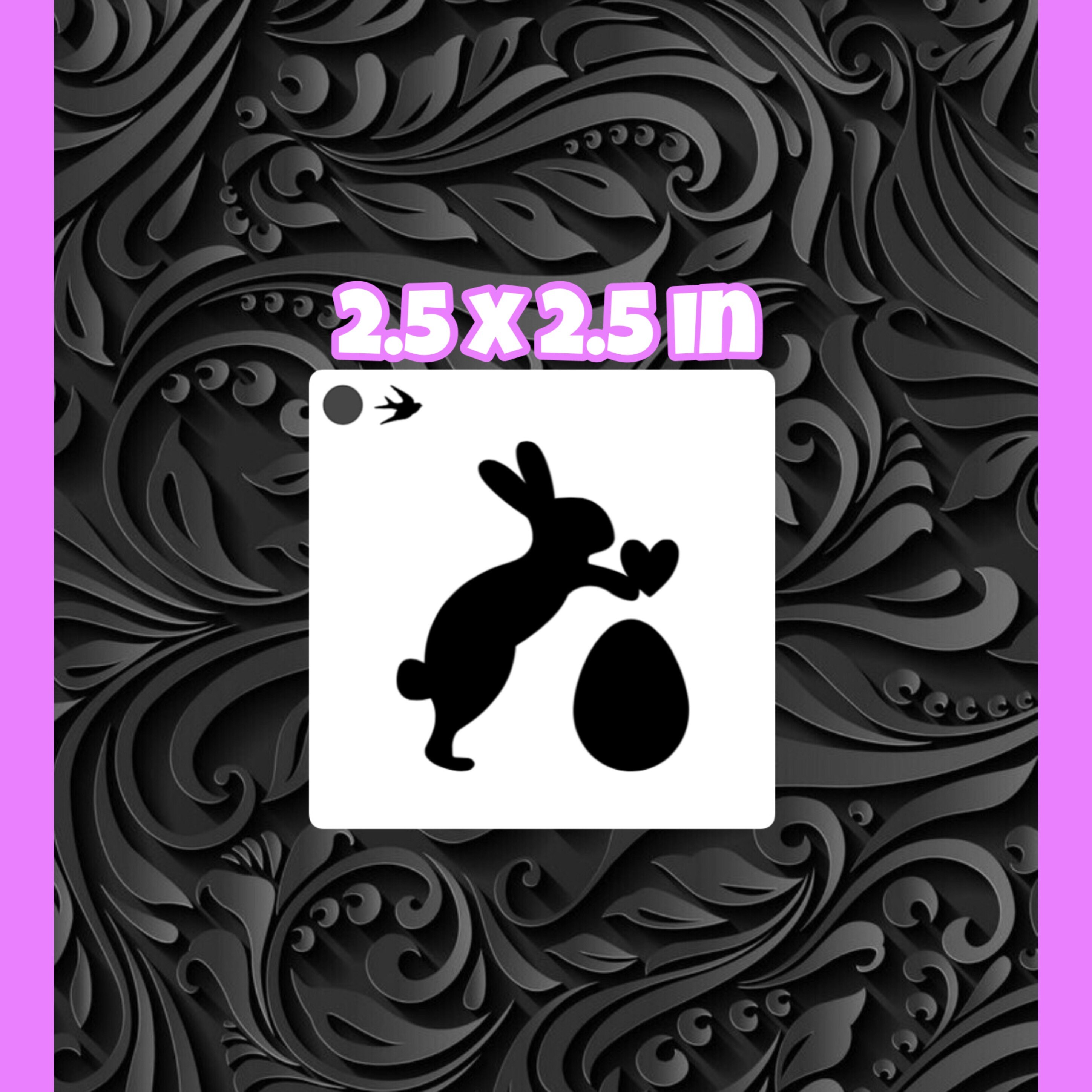 Bunny Love Face Painting Stencil - Etsy