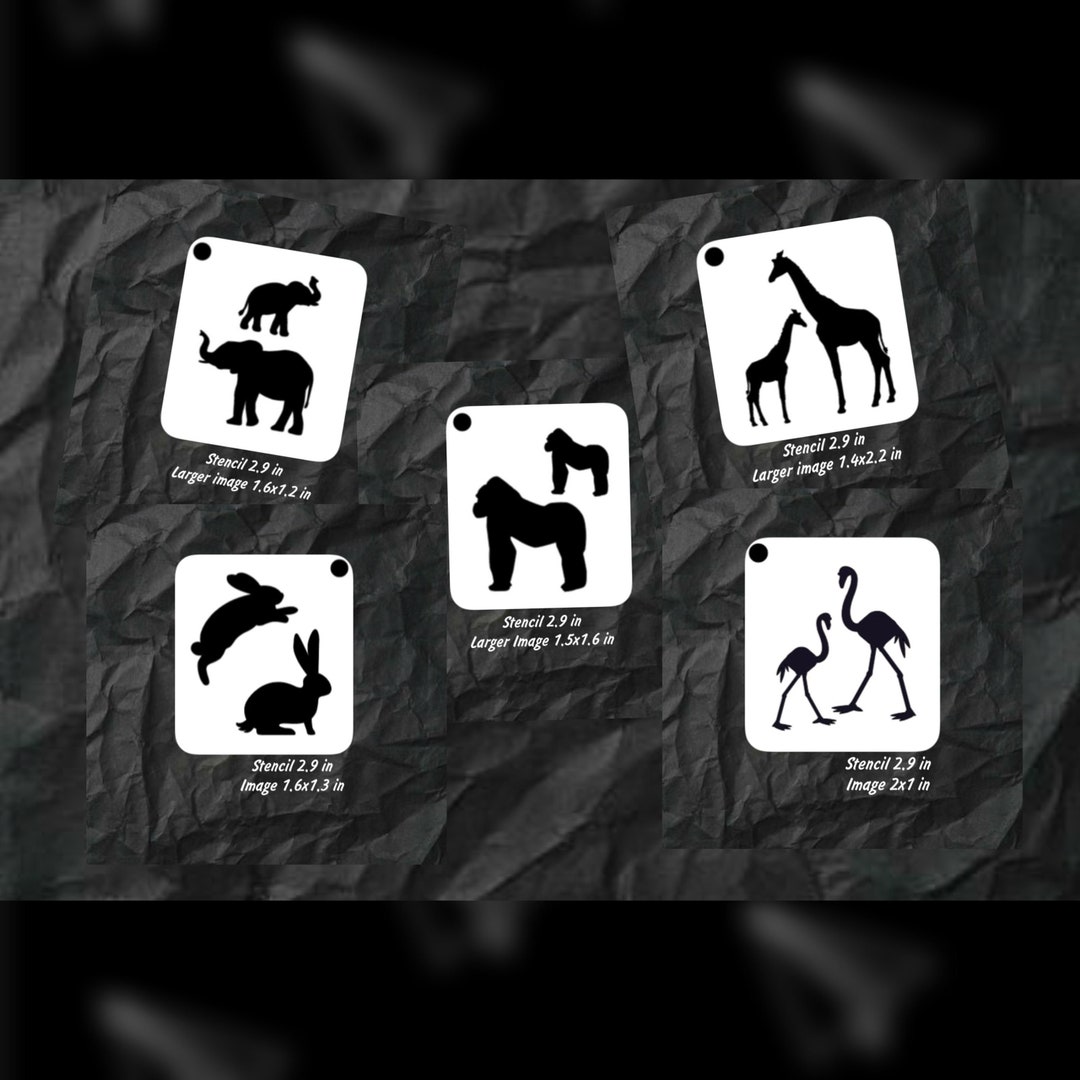 Zoo Animals Face Painting Stencil - Etsy